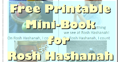 FREE Printable Easy Reader Mini-Book, “On Rosh Hashanah”