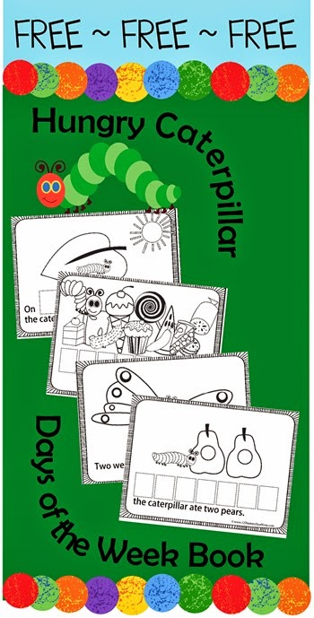 Hungry Caterpillar Days of the Week (FREE printable book)