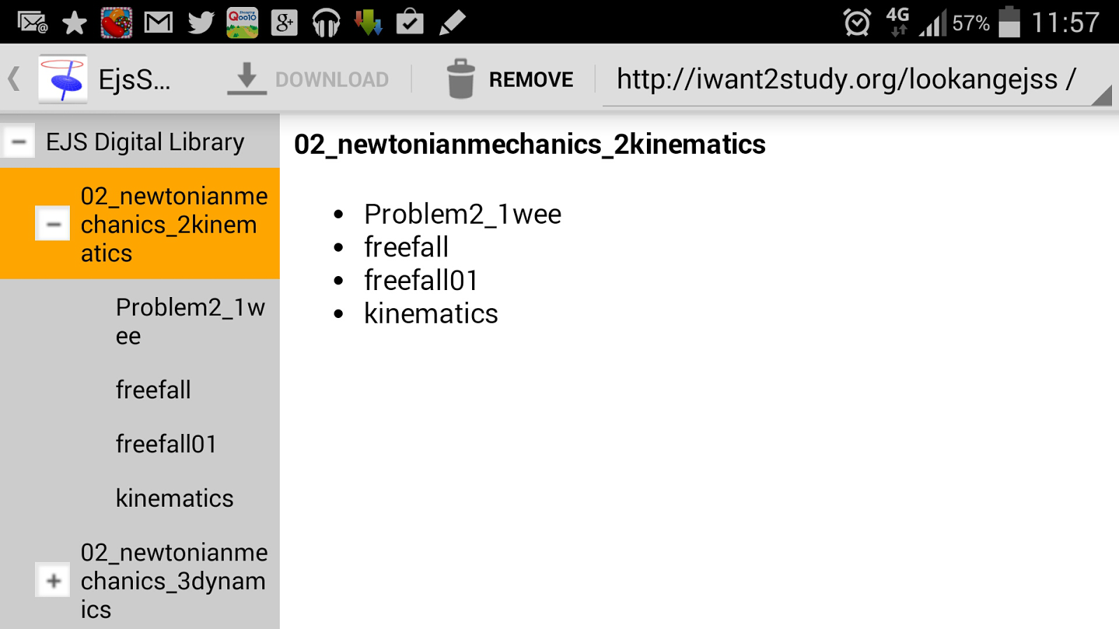 new EJSS digital library setup - a thread in the EJS Modeling forum