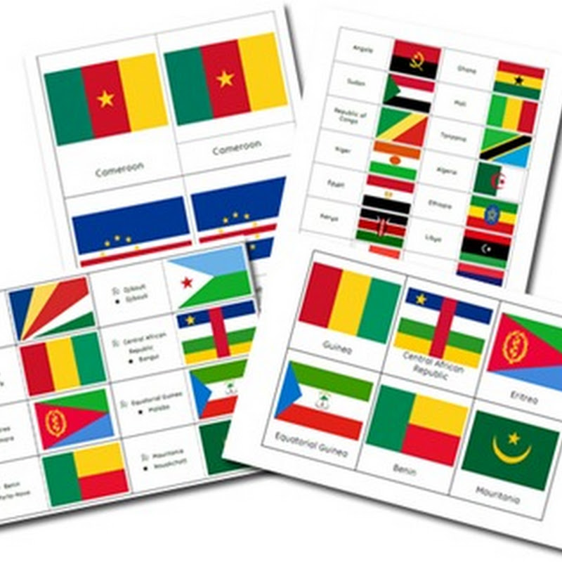 African Flags (Printable Cards) | The Pinay Homeschooler