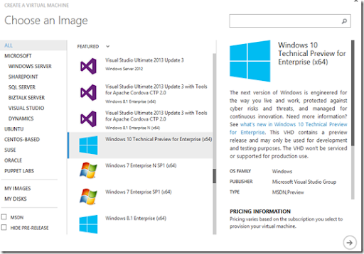 Windows 10 Preview on Azure – CIAOPS