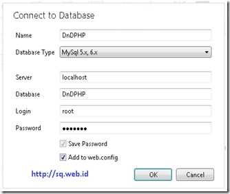Creating and Configuring MySQL Database With WebMatrix – A. Sidiq Purnomo