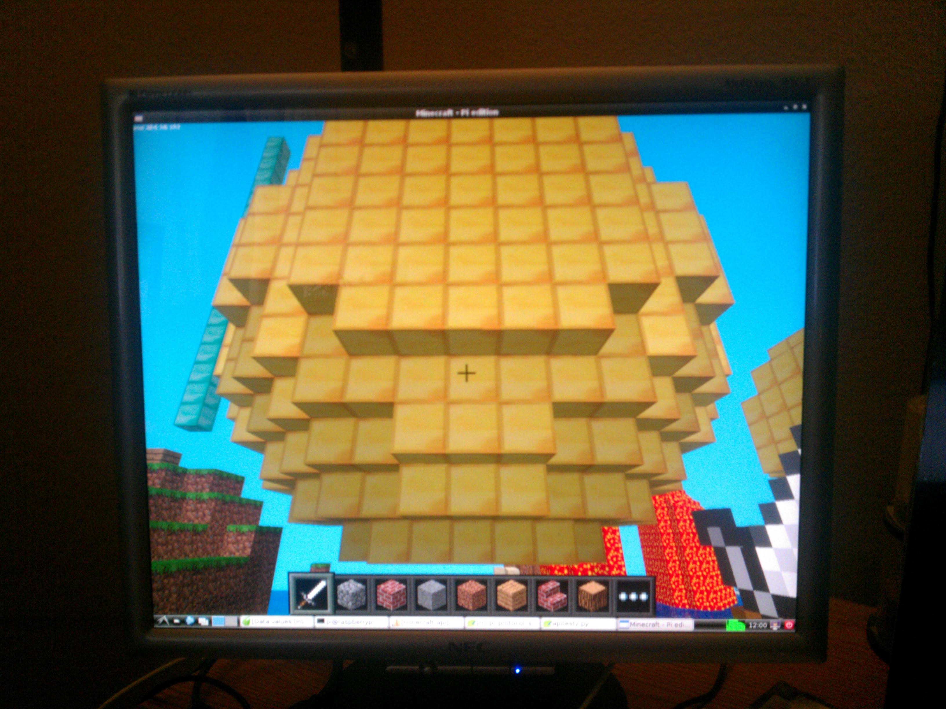 Sphere Script… | Python & Minecraft on Raspberry Pi!