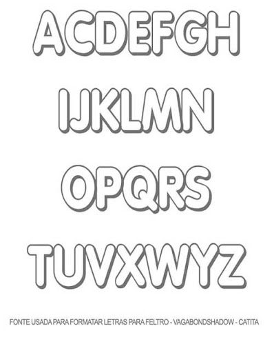 Moldes de letras infantiles - Imagui