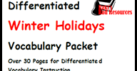 Simply Centers: Winter Holiday Vocabulary Center