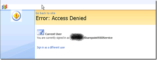 Come Across: SharePoint SSO Access Denied