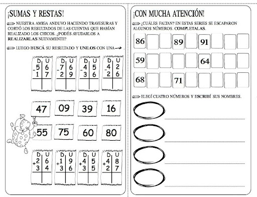 ACTIVIDADES DE MATEMÁTICAS PARA NIÑOS