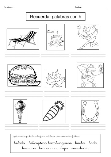 Ejercicios de ortografia para primer grado de primaria - Imagui