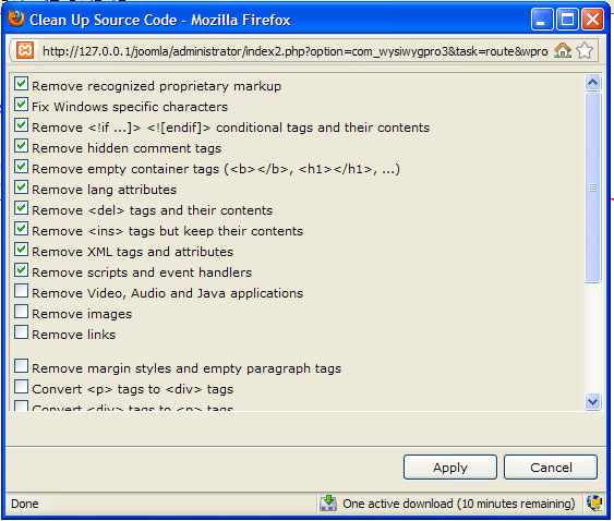 Joomla Wysiwyg Editor Plugin - WYSIWYG Editors