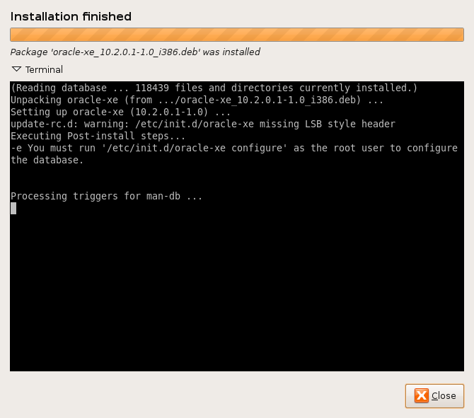 ORACLENERD: Oracle XE on Ubuntu Intrepid Ibex - Part II