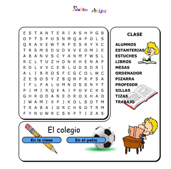 Club de Español: Sopa de Letras: La Clase