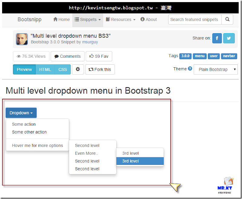 Mrkt 的程式學習筆記 Asp Mvc Multi Level Dropdown Menu In Bootstrap 3