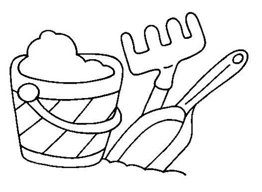 Pala de playa para colorear - Imagui