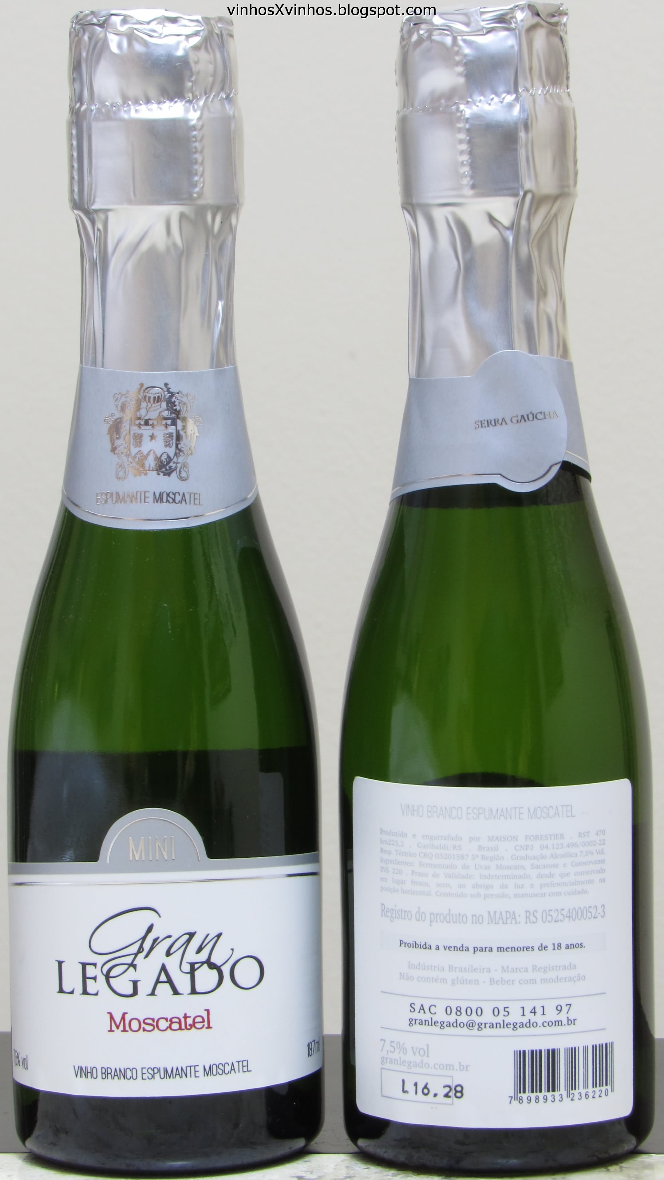 Vinhos x Vinhos: Espumante Gran Legado Moscatel