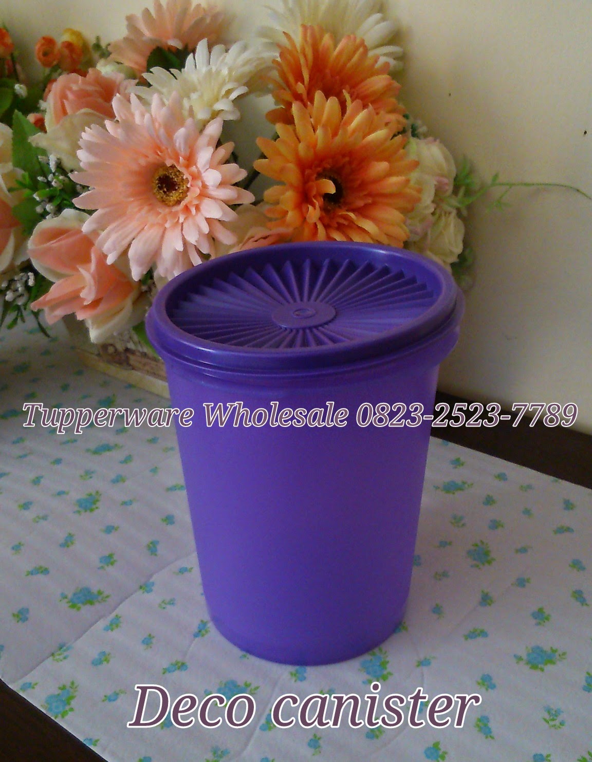 Tupperware Wholesale (Jakarta): TUPPERWARE PURPLE SMALL DECO CANISTER