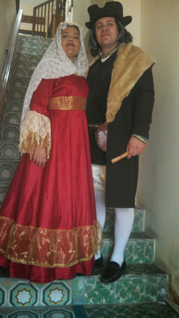 Vero Arzola: Representation de la Reina Isabel y Cristobal Colon