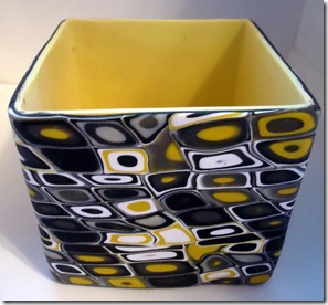 Vanessa's Clay Adventures: 3 Square retro cane boxes