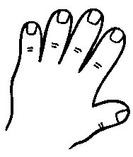 DIBUJOS PARA COLOREAR MANOS