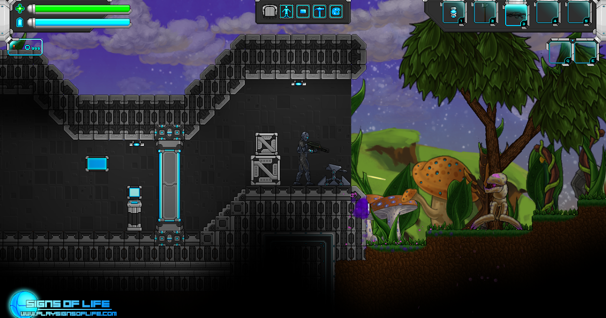 Indie Retro News: Signs of Life - 2d survival sandbox platformer