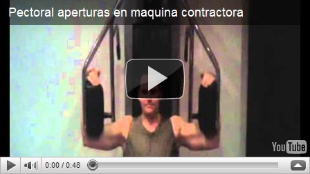 Musculación: Aperturas en contractor de pecho
