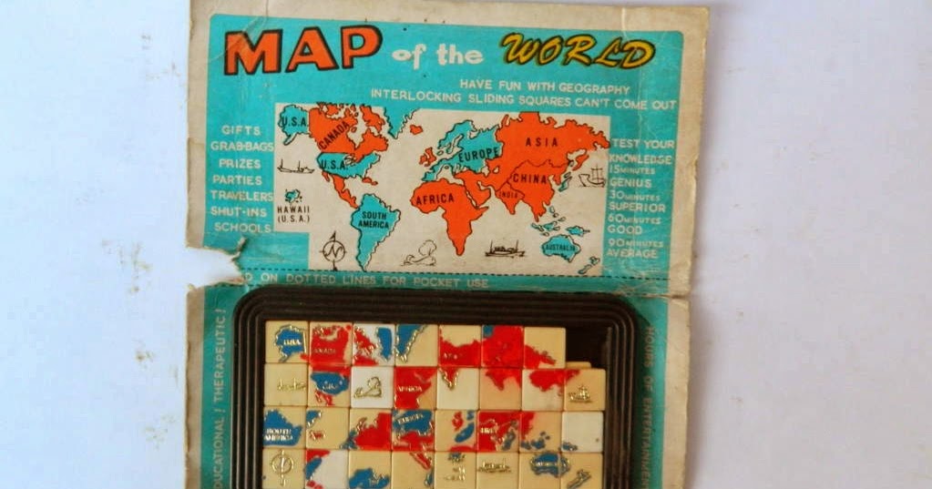 'Djago' - Antik, Vintage, & Kolektibel: [SOLD] PUZZLE PETA DUNIA JADUL ...