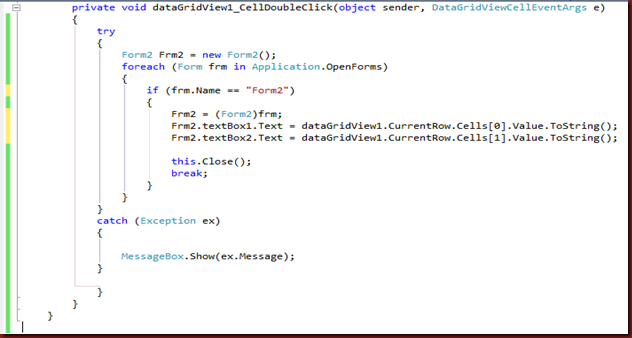 J. Joaquin: Pasar datos desde un DataGridView a otro formulario y llenar sus Texbox.