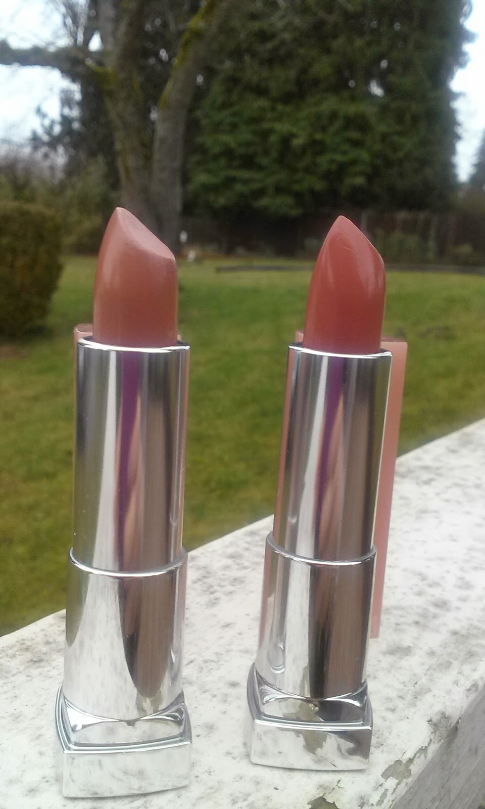 Maybelline's 'The Buff's lipsticks in #930 Truffle Tease & #945 Stormy ...