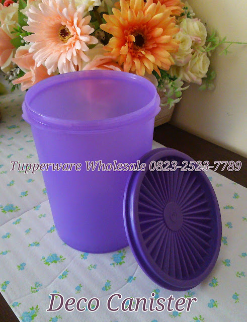 Tupperware Wholesale (Jakarta): TUPPERWARE PURPLE SMALL DECO CANISTER