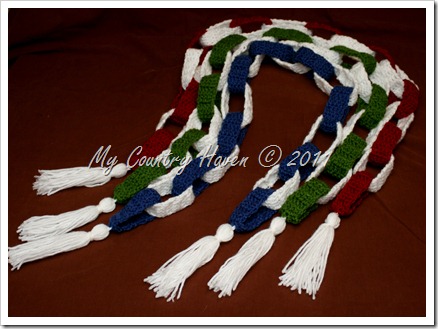 Candy Cane Chains Scarf Pattern – My Country Haven