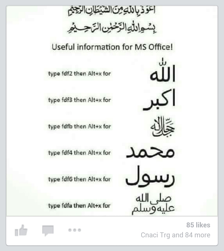 cikpuanzahraa: Tips Menaip Allah, Muhammad Dalam Jawi Menggunakan ...