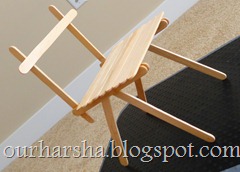 ::My Hobbies::: Popsicle sticks Chair