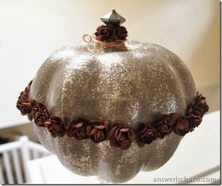 The Answer Is Chocolate: Cheap to Chic Pumpkin Transformation