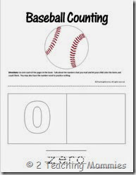 Baseball Count and Color Books