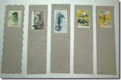 Bits and Pieces: Manly Linen Bookmarks – A Tutorial, Too