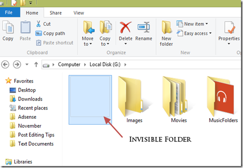 How To Make Nameless And Invisible Folder In Windows ~ PC Tips and Tricks