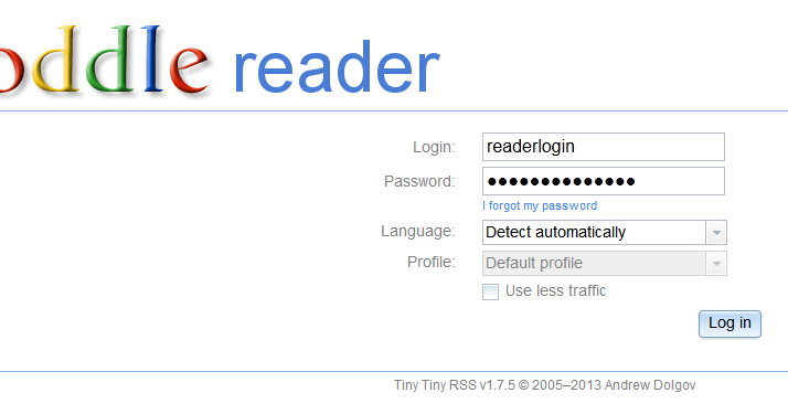 Tiny Tiny RSS as a Google Reader Replacement