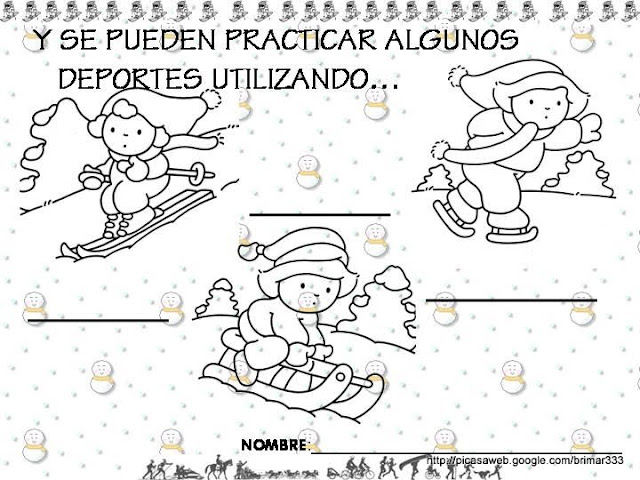 LIBRO DE INVIERNO PARA IMPRIMIR