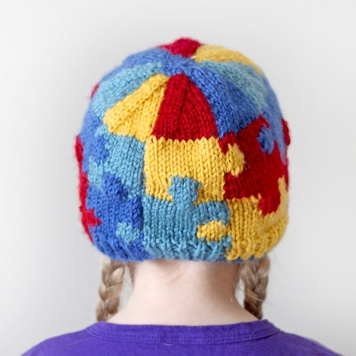 Crocheting The Day Away Autism Awareness Puzzle Hat
