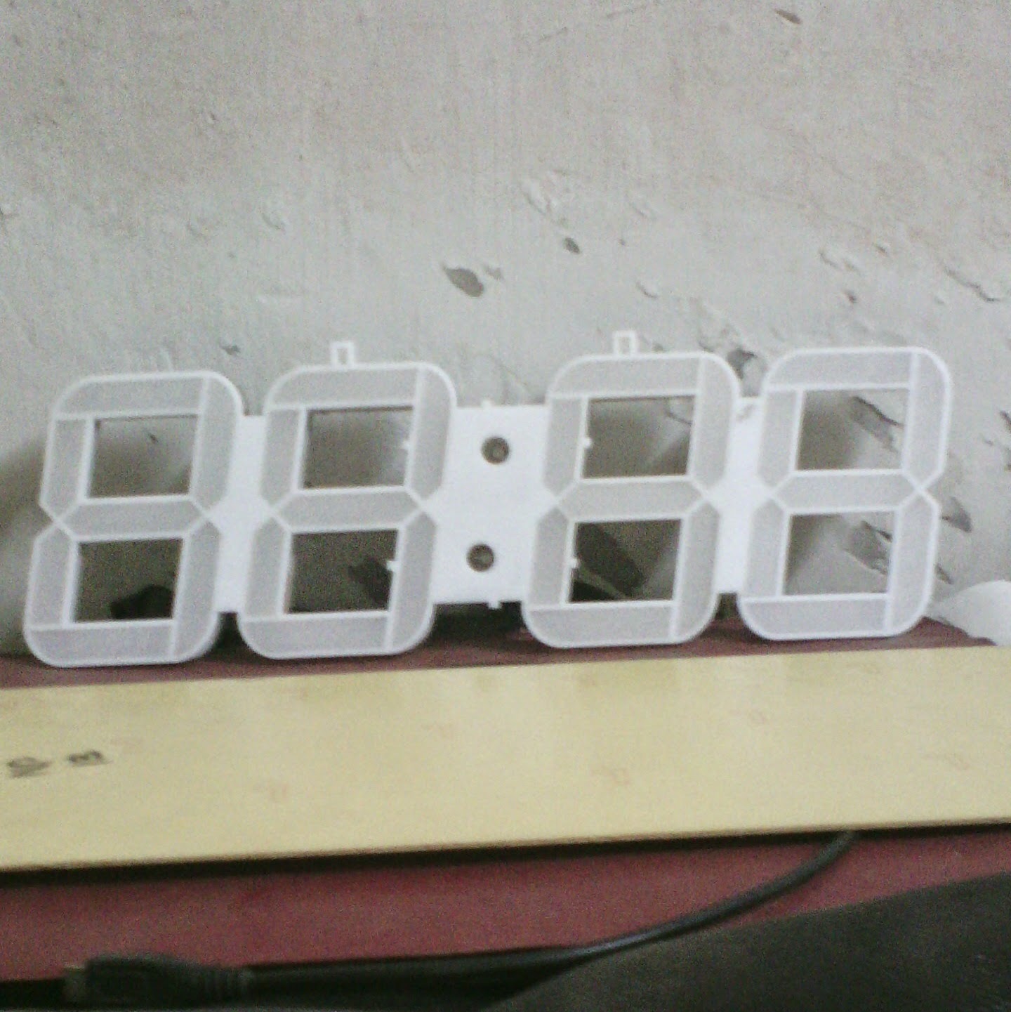 ngalamitronics: 3d led clock hand made