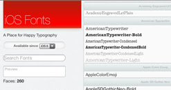 Tips & Techniques: Handy list of iOS fonts