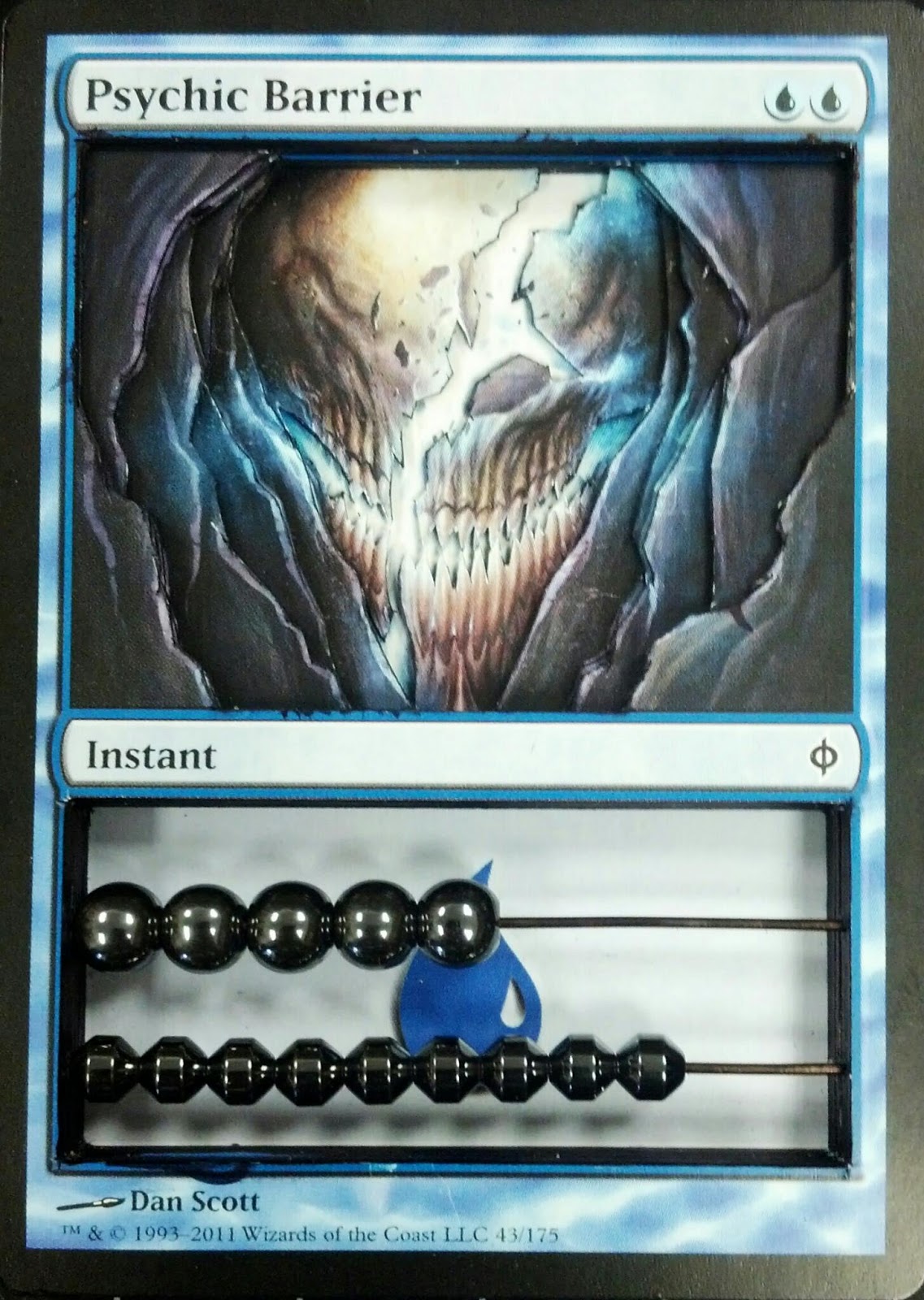 Altered Magic - 3D Altered Magic:The Gathering Cards: Psychic Barrier