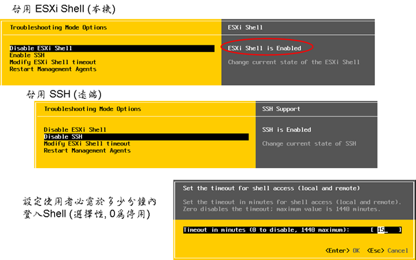 傲笑紅塵路: 使用 VMware ESXi Direct Console User Interface (DCUI)