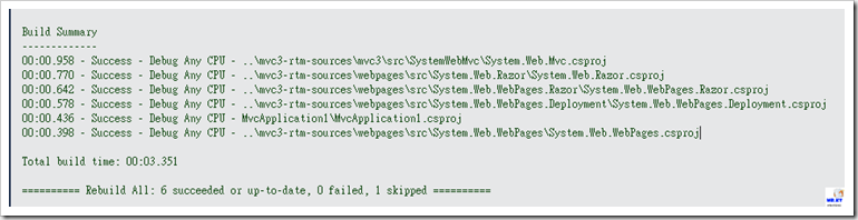 Mrkt 的程式學習筆記 Aspnet Mvc 3 加入 Aspnet Mvc 3 原始碼來偵錯