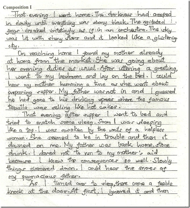 k.c.p.e revision resource: KCPE 2004 Composition analysis