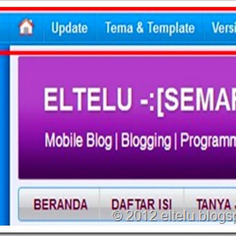 ELTELU: Cara Membuat Tab Menu Horizontal Seperti Navbar Di Atas Header ...