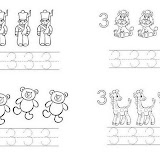 FICHAS PARA APRENDER EL NUMERO 3