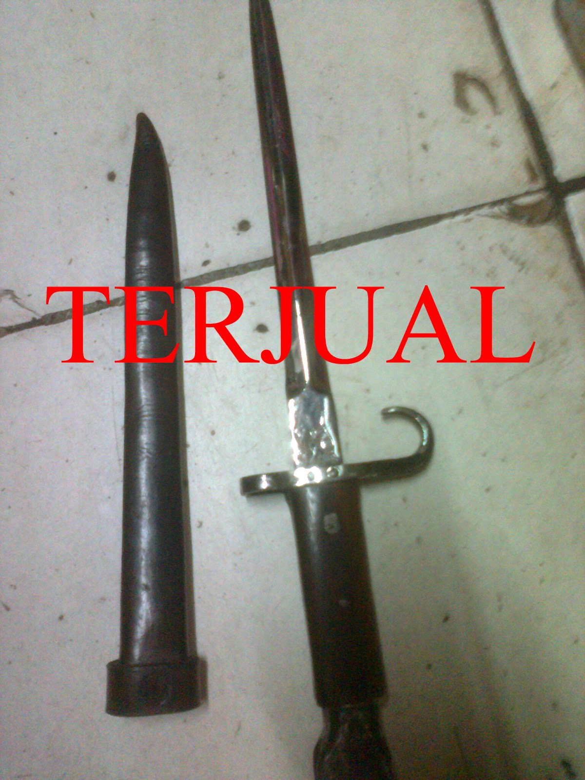 GALERI BARANG ANTIK DAN LANGKA: SANGKUR BAYONET SENAPANG BELANDA ASLI ...