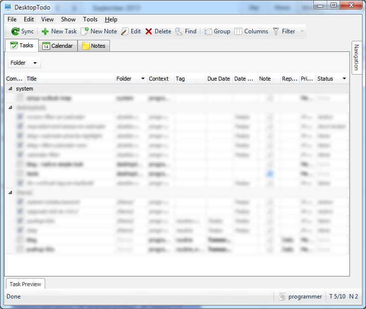DesktopTodo: Examples on Themes and Layout : Simple Native Look