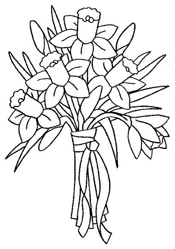 FLOWERS COLORING PAGES