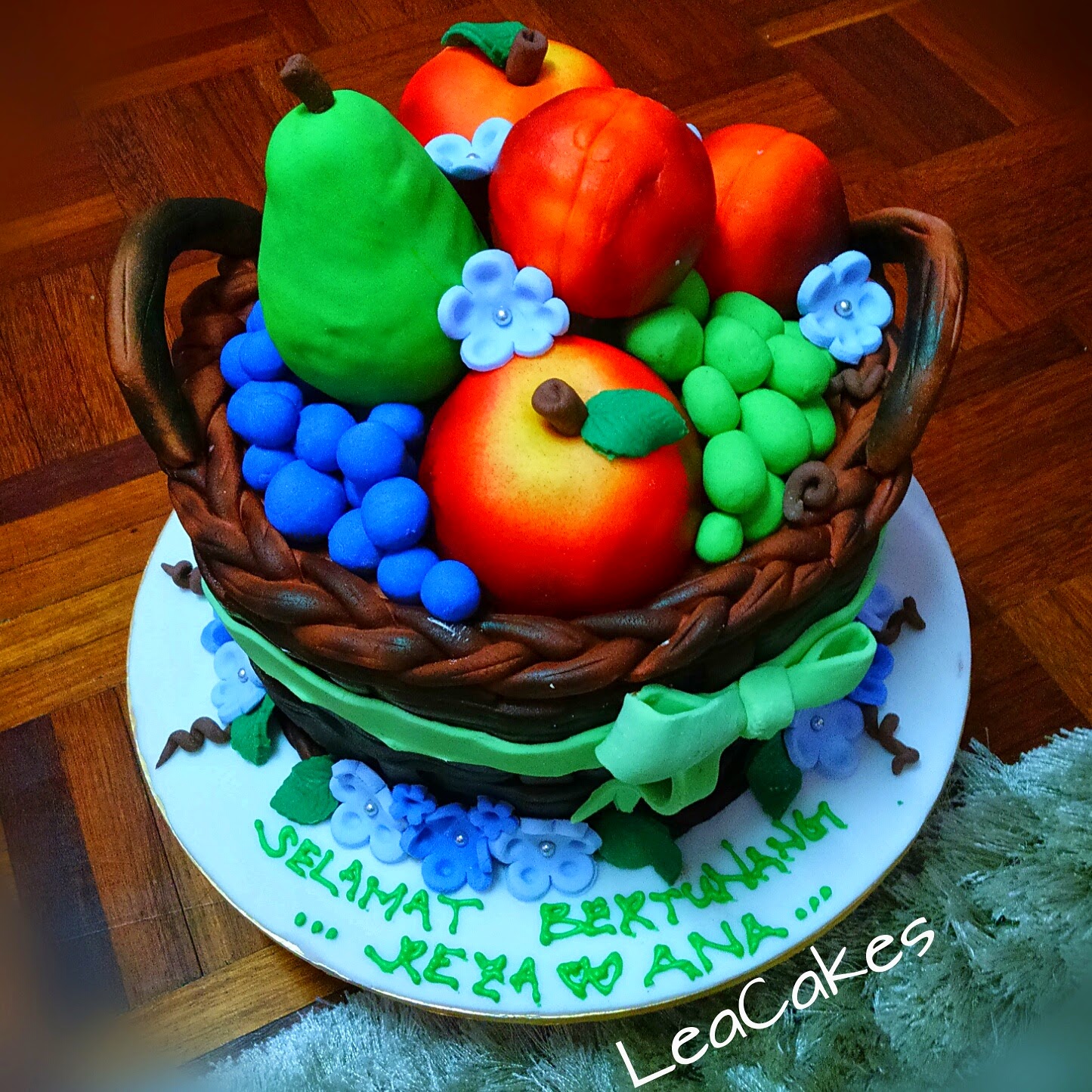 Kek Cheese Tema Buah-buahan